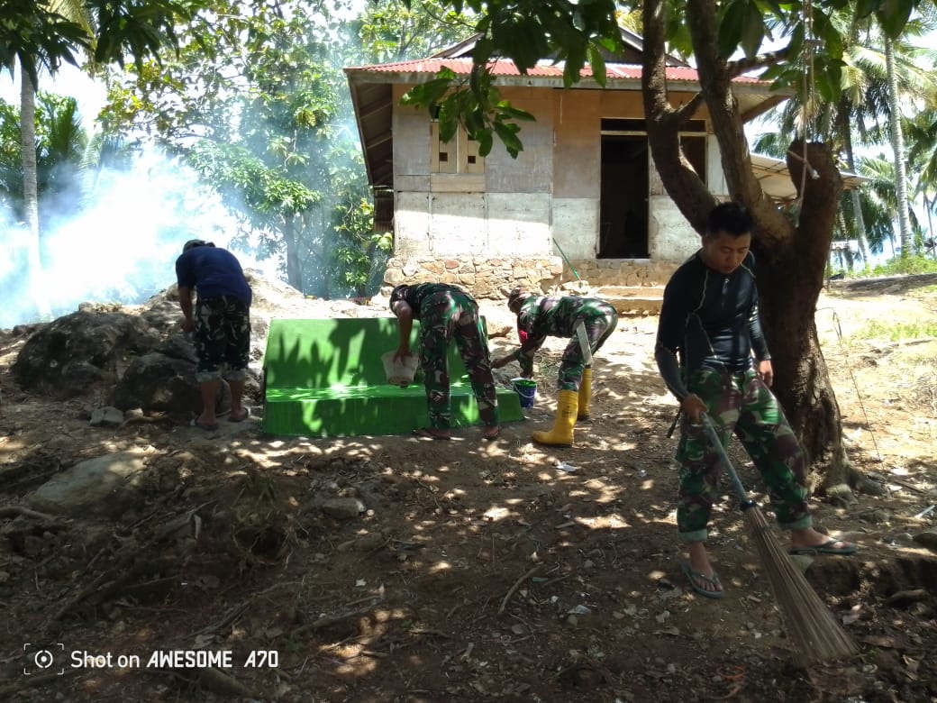 Satgas TMMD ke-124 Kodim 1314/Gorut Bangun Sarana Air Bersih di Desa Tanjung Karang ...